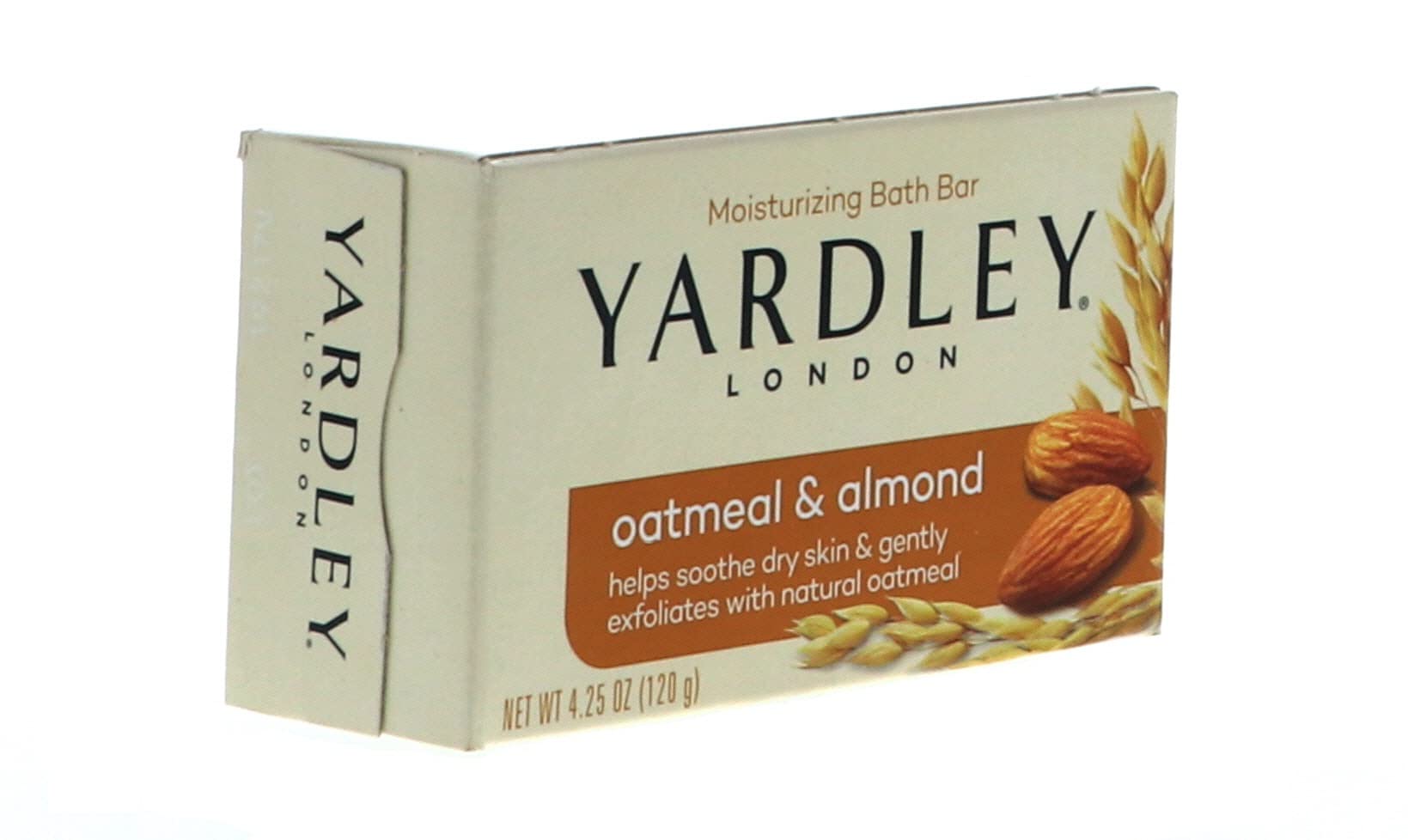 Yardley London Oatmeal and Almond Naturally Moisturizing Bath Bar, 4.0 oz. (Pack of 8)