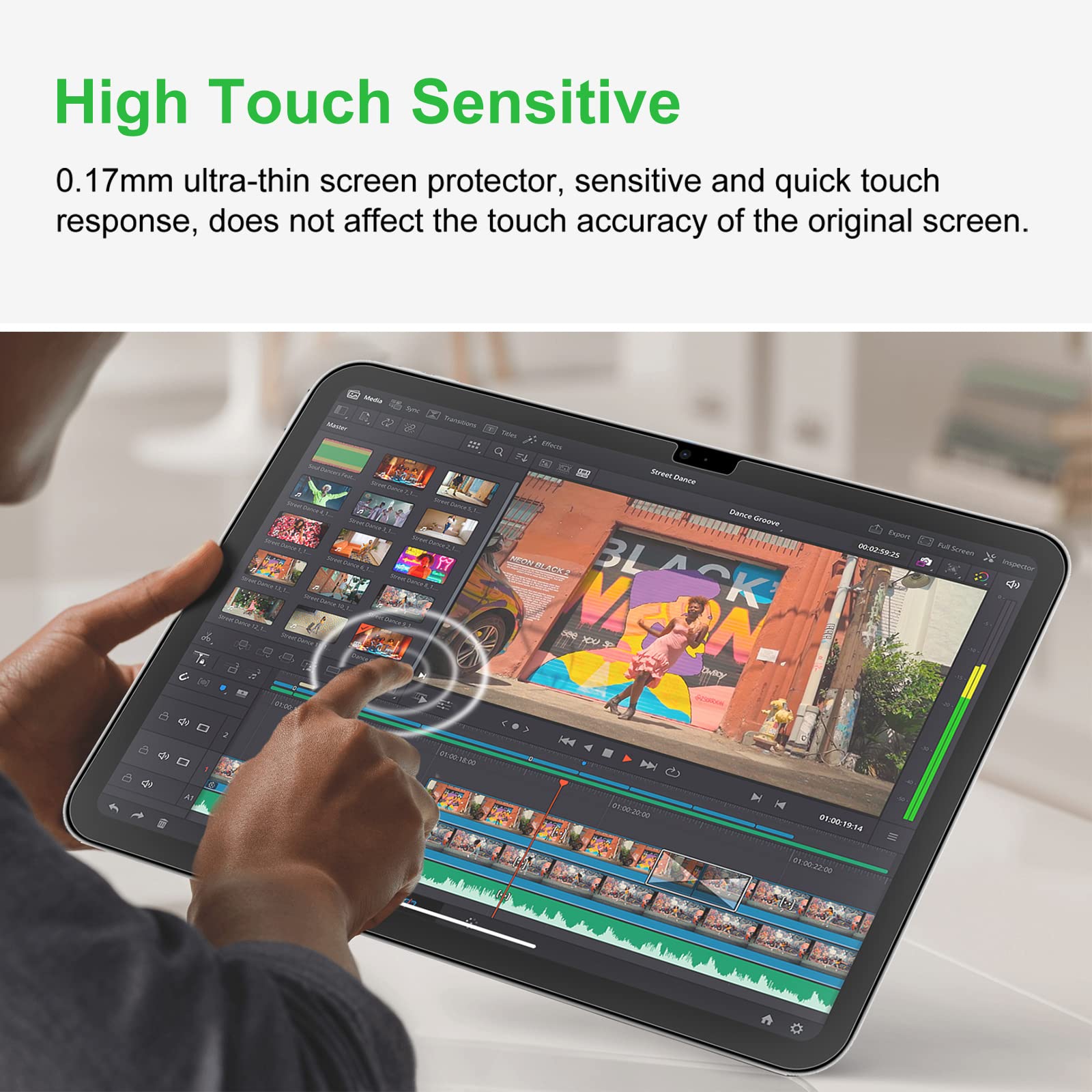 Bioton Paperfeel Screen protector Compatible with iPad 10th Generation 10.9 inch (2022), Anti-Glare, Anti-Fingerprints, Suitable for Drawing