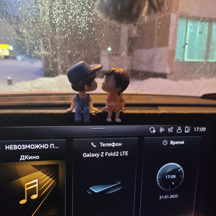 Lefe Liee car bobblehead dashboard decorations, kawaii cute car accessories for women interior cute, funny aesthetic car ornament for girls (standard)