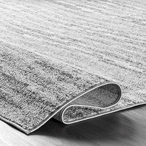 nuLOOM Sherill Abstract Transitional Area Rug, 6' 7" x 9', Grey