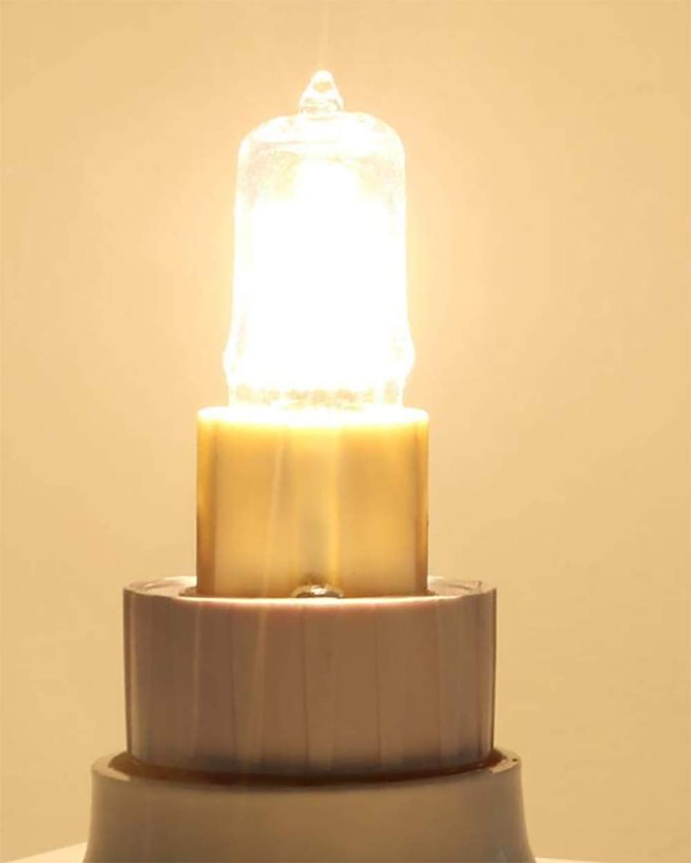 G9 Halogen Bulb 20W T4 JD Type Bulb 120 Volt Xenon Lamp G9 Base Bi Pin Halogen House Hold Light for Under Cabinet Light Pendant Accent Microwave Light 2700K Warm White Crystal Clear Pack of 10