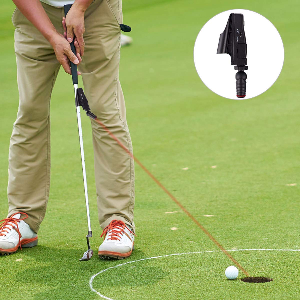 BESPORTBLE Golf Swing Training Aid Laser Corrector Swing Posture Indicator Golf Practice Accessories for Golf Training Beginner