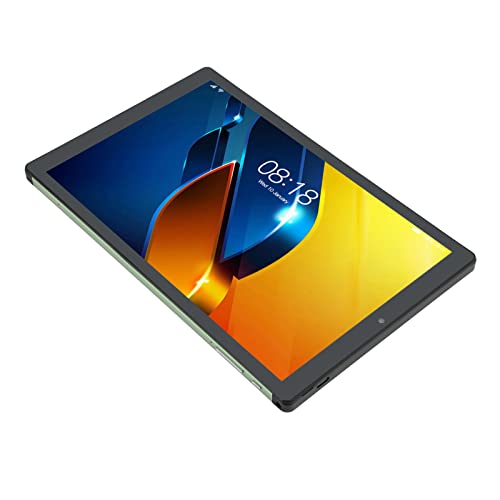 BUUA HD Tablet, Green 10.1 Inch Tablet 5G WiFi Front 200w Rear 500w for 12 for Painting (US Plug)