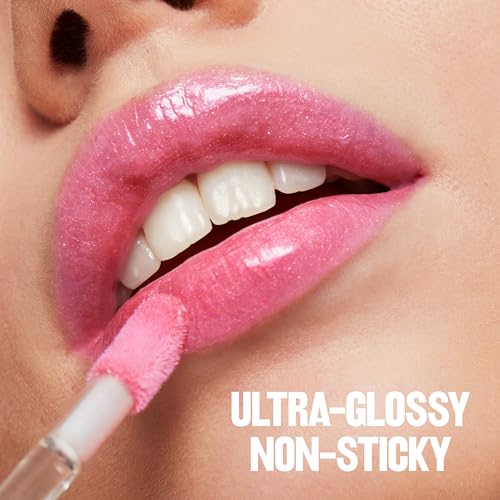 Revlon Super Lustrous Lip Gloss, Non-Sticky, High Shine Finish, 215 Super Natural, 0.13 Oz