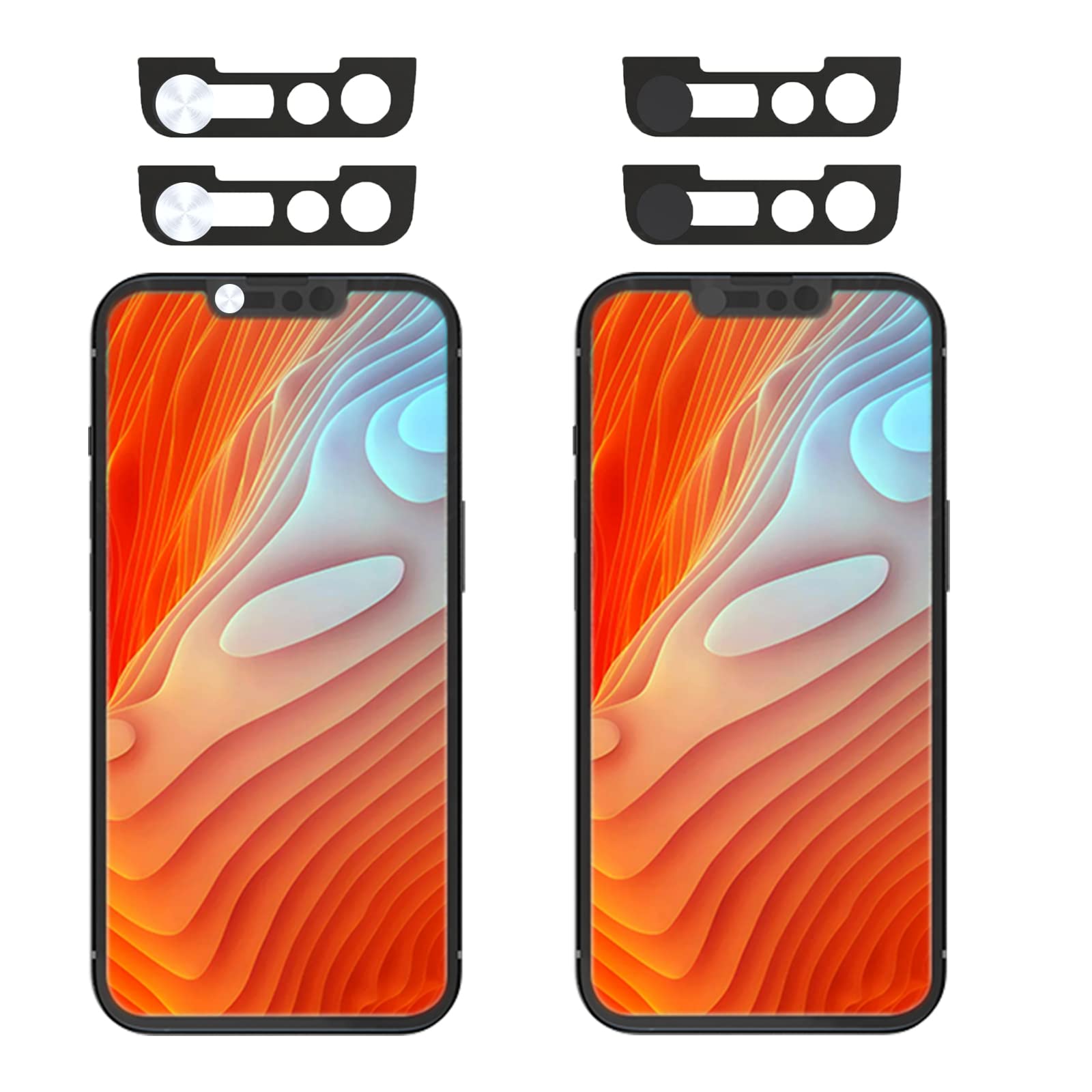 EYSOFT Webcam Cover,Front Camera Cover Compatible for iPhone 13,iPhone 13 Mini,iPhone 13 Pro,iPhone 13 Pro Max,Protect Privacy and Security,Not Affect Face Recognition, 2 Pack