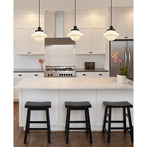 Westinghouse Lighting 6346500 One-Light Mini Pendant, Bronze Finish with Frosted Opal Glass, Oiled Rubbed Bron