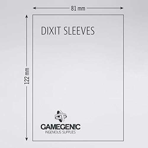 Matte Board Game Sleeves | Pack of 90 Matte Sleeves | 81 by 122 mm Card Sleeves Optimized for Use with Dixit and Mysterium | Premium Card Protection | FFG Sand Color Code | Made by Gamegenic