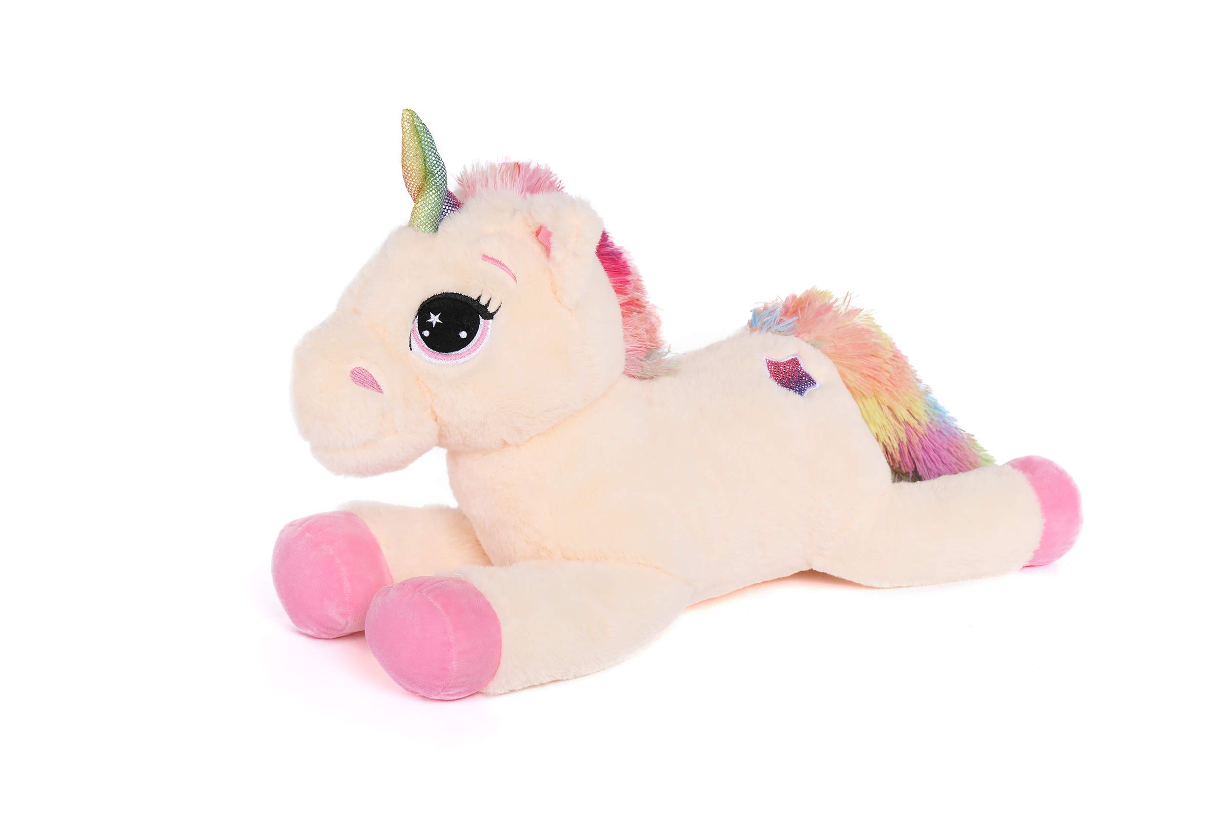 MaoGoLan Toys Studio Big Unicorn Stuffed Animal Soft Large Unicorn Plush Pillow Toy Gift for Girls Boys (Pink, 32 '')