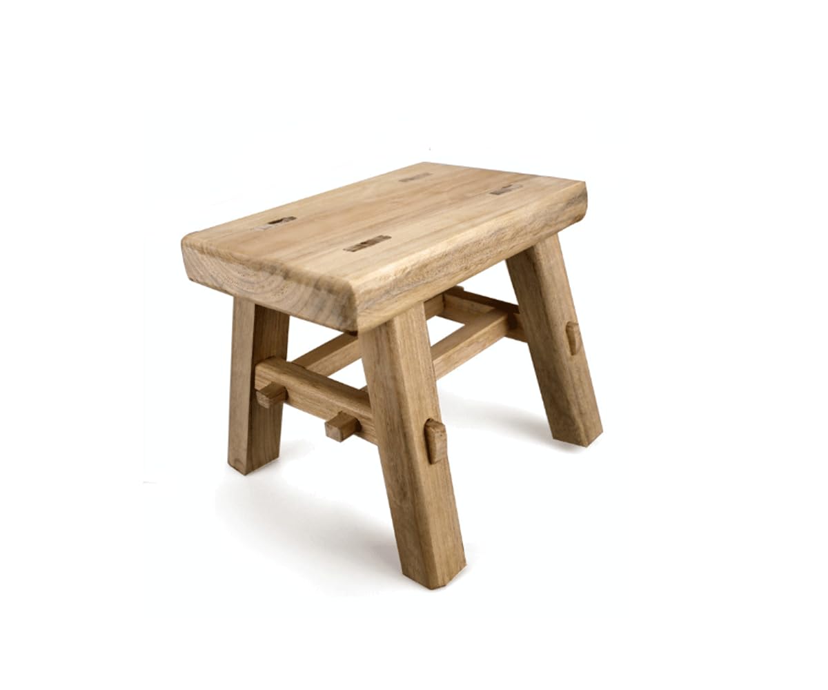 Creative Solid Wood Step Stool, Bedroom, Kitchen and Living Room Step Stool, Easy, Quick and Comfortable to Go Camping, Sturdy and Durable 9.8' x 5.9' x 7.8'