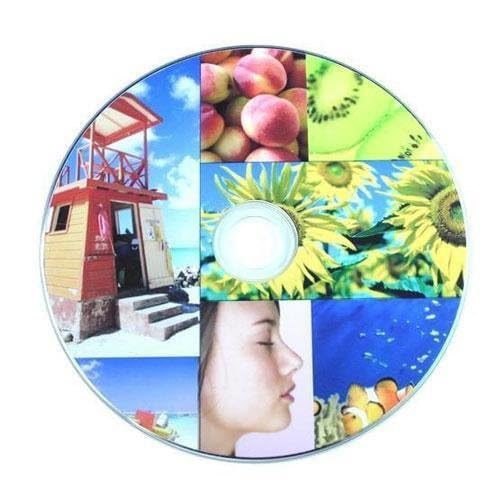 Ridata 52X 80-Min White Inkjet Hub/Silver CD-R's 100-Pak Shrinkwrap
