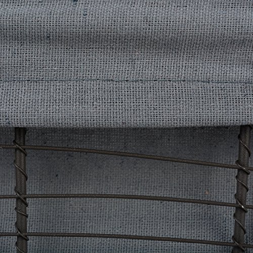 DII Farmhouse Chicken Wire Storage Baskets with Liner, Medium, Vintage Grey, 11x7.88x7", 2 Piece