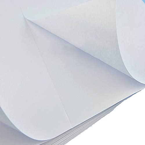 BESTEASY 200 Round Corner Half Sheet Self Adhesive Shipping Labels for Laser and Ink Jet Printers, White Blank (100 Sheets, 200 Labels)