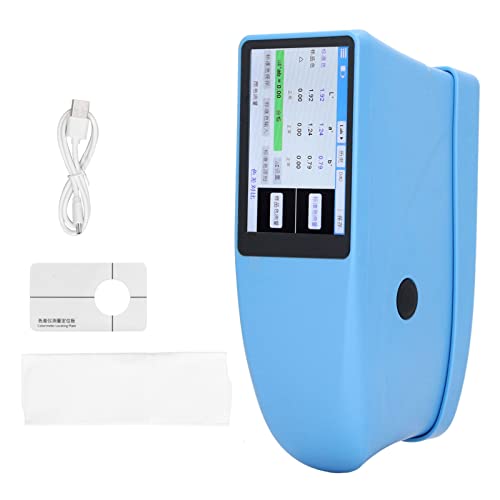 Color Difference Tester, 3.5in Touch Screen Rechargeable Battery ABS Digital Precise Colorimeter Portable for Automotive Paint