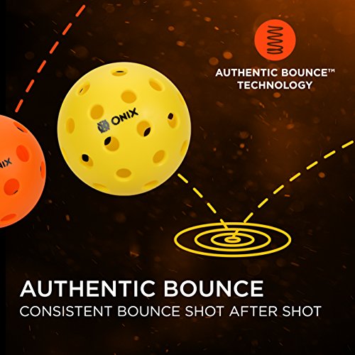 Onix Pure 3 Indoor Pickleball Balls - (1-Pack 3 balls, Orange)