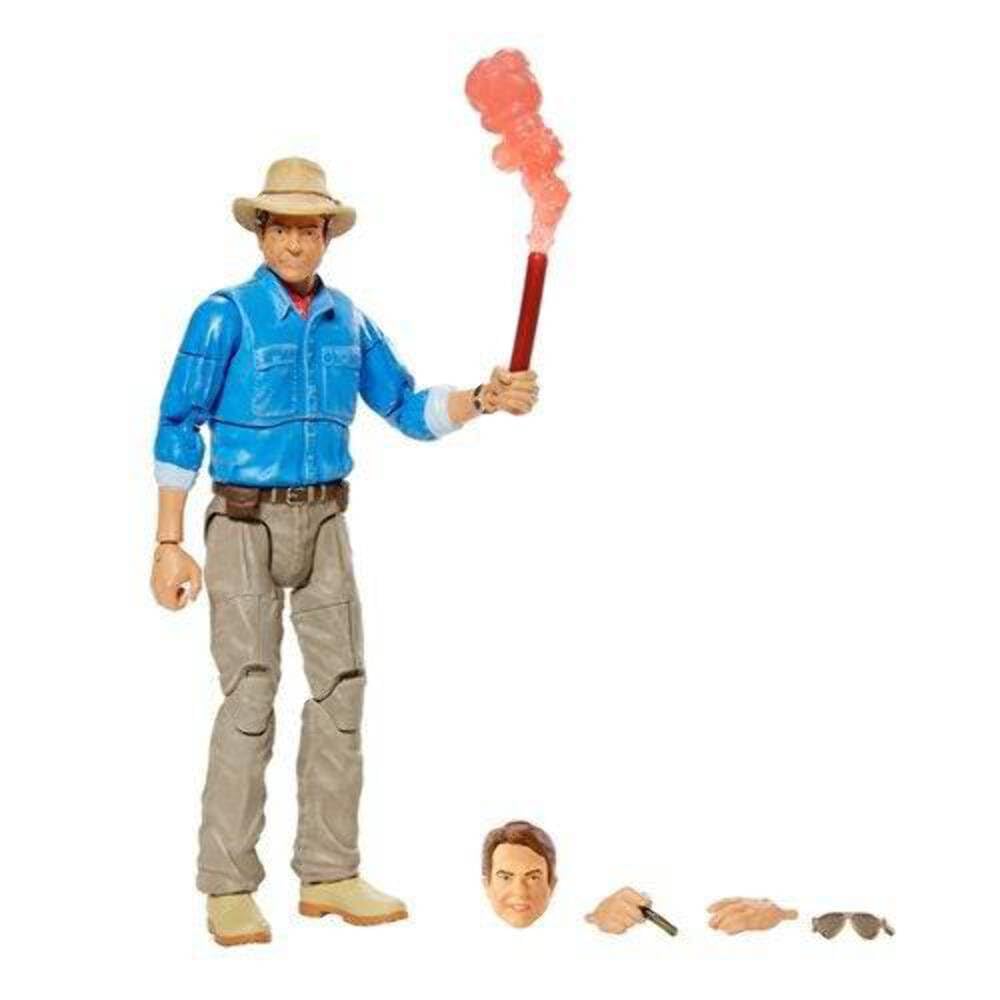 Mattel Jurassic World Toys Amber Collection Ray Arnold 6-in Action Figure with Movie-Inspired Removable Arm, Headset, & Computer Piece Accessory, Collectible Gift for 8 Years Old & Up