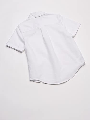 The Children's Place Baby Boys and Toddler Boys Short Sleeve Oxford Button Down Shirt, White, 3T