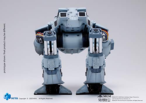 Hiya Toys Robocop: Battle Damaged ED-209 1:18 Scale Action Figure, Multicolor