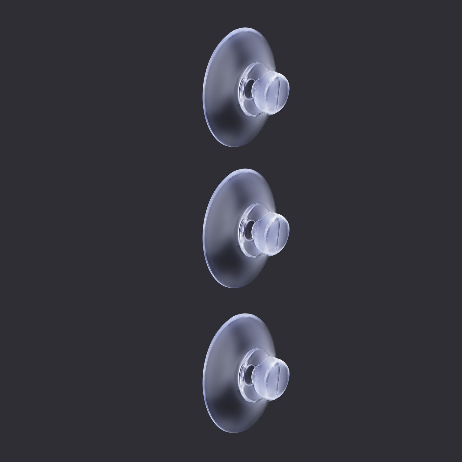 Outus Small Clear Plastic Suction Cup Without Hooks -20 mm -20 Packs