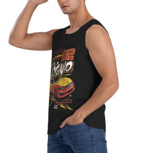ASFRSH Joey Logano 22 Men Sleeveless Garment Sport T-Shirt Athletic Undershirt Tank Top Shirt Quick Dry Men's Tee Black