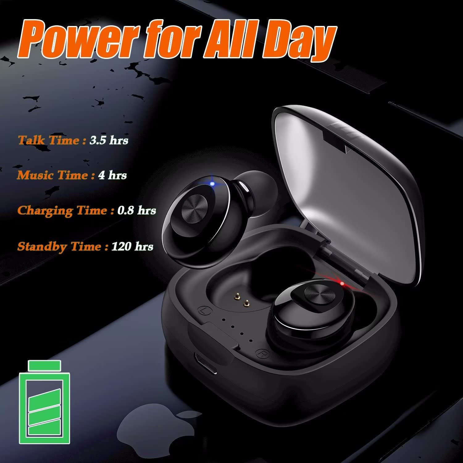 Bluetooth 5.0 Headset TWS Wireless Earphones Mini Earbuds Stereo Music Sports Earphones for iPhone Xiaomi for Huawei