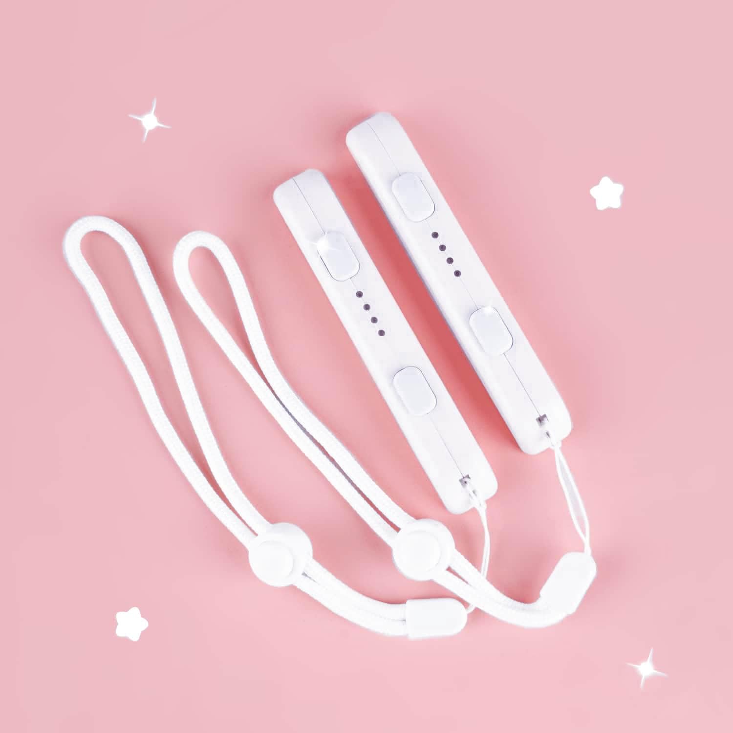 BelugaDesign Pastel Joy-Con Wrist Strap Pair | Controller Wrist Accessory Compatible with Nintendo Switch Standard OLED JoyCons (Pink)