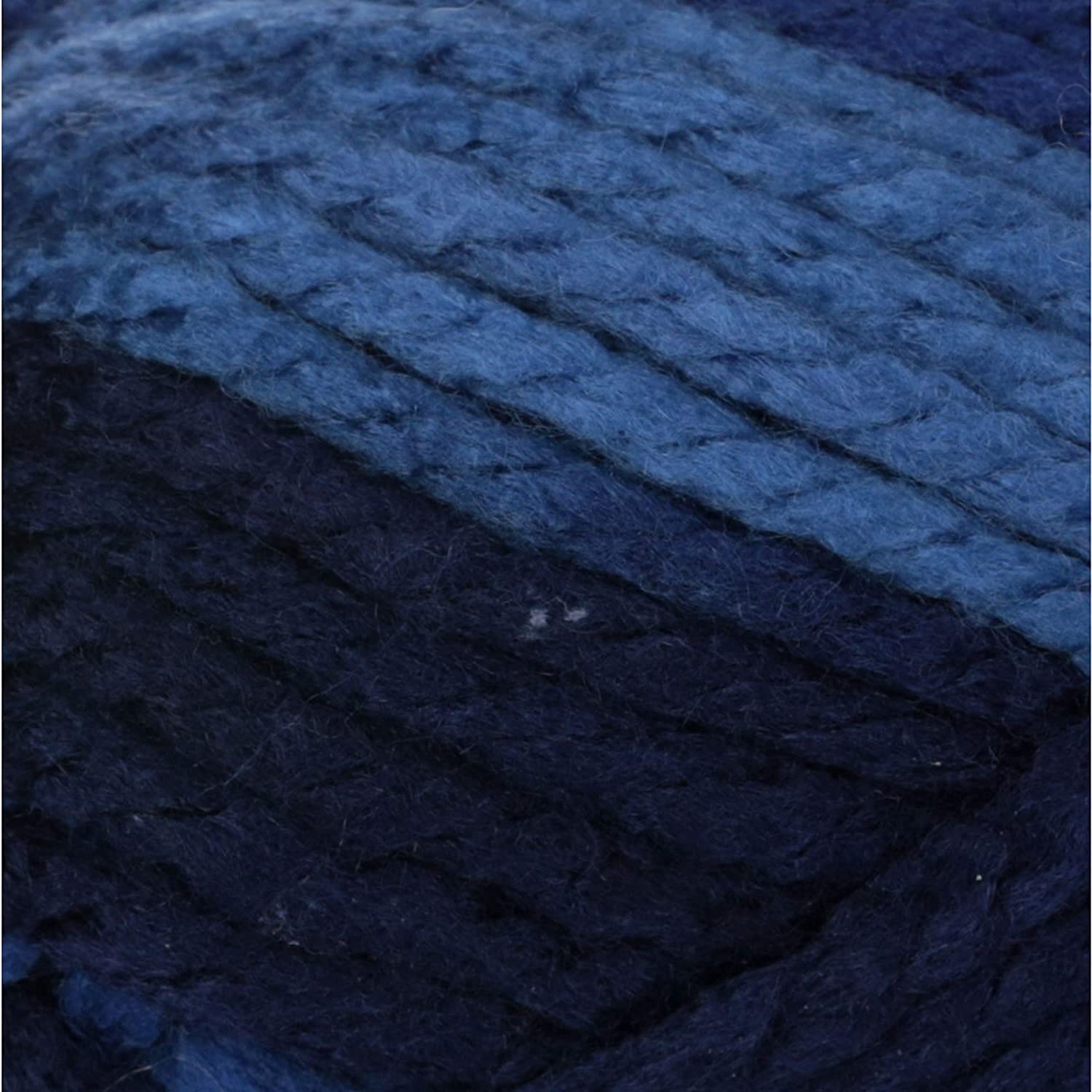Bernat Yarn Bernat Softee Chunky Yarn - 2.8 oz - 12 Pack with Pattern Cards in Color (Denim Ombre)