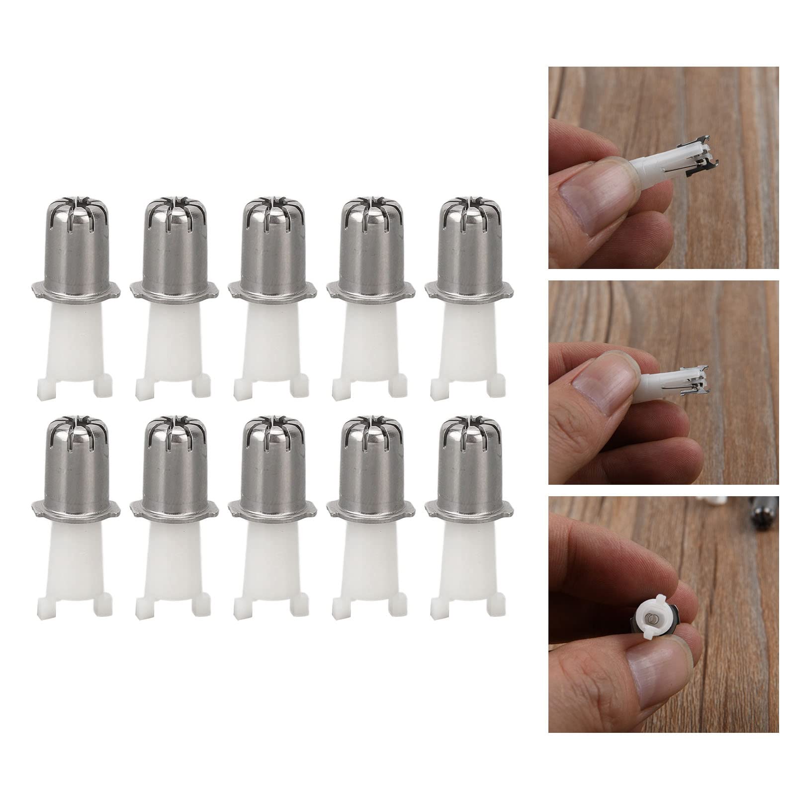 Brrnoo Nose Hair Trimmer Replacement Head, 10pcs, Universal, Compatible with All Trimmers, Ideal for Daily Use