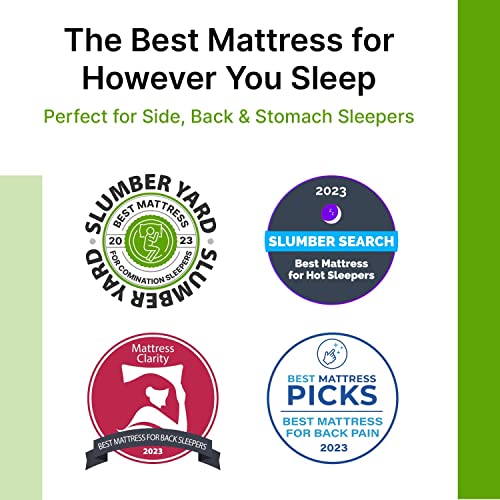 GhostBed Flex 13 Inch Cool Gel Memory Foam & Innerspring Hybrid Mattress, Medium Feel, Made in The USA, Full