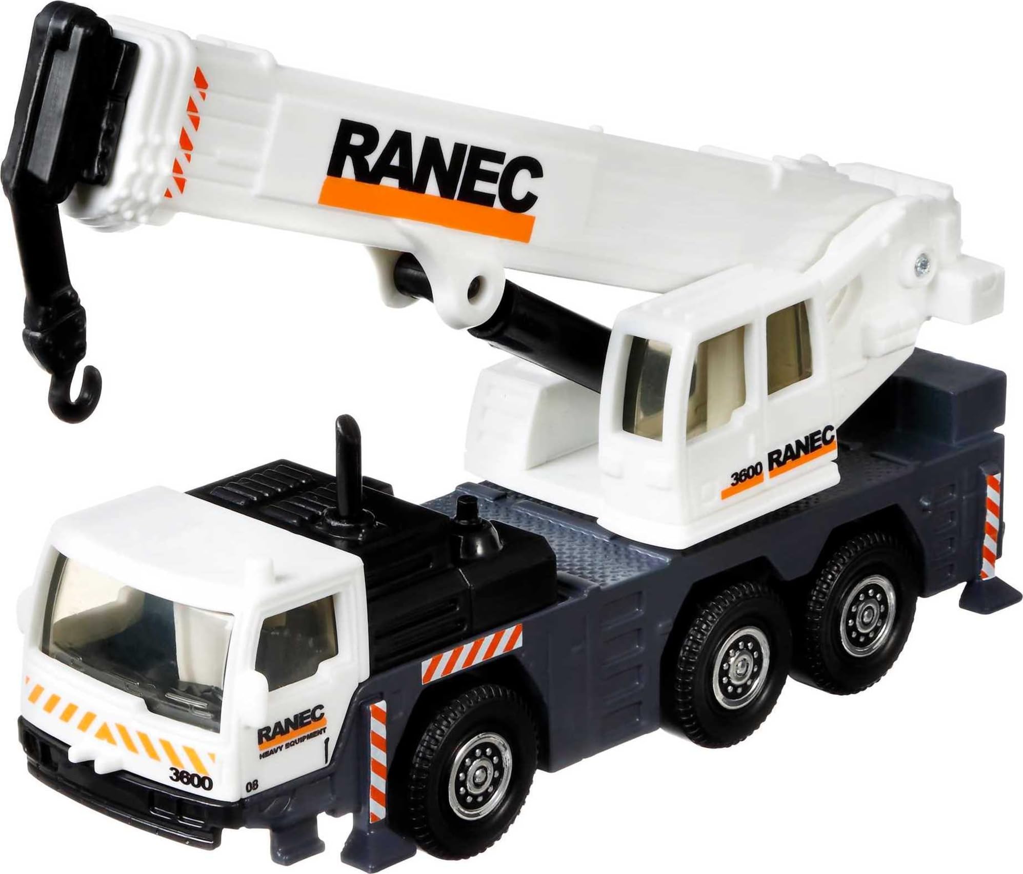 Matchbox Working Rigs 4-Pack, Set of 4 Toy Construction Trucks & Equipment with Moving Parts (Styles May Vary)