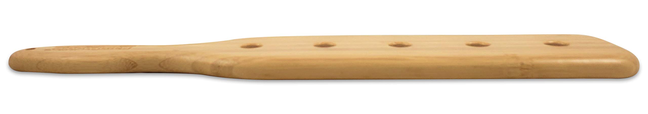 Bamboo Paddle - 1/2" Thick Wooden Rug Paddle with Airflow Holes, Light Weight and Super Durable Beautiful Smooth Finish & Chamfered Holes
