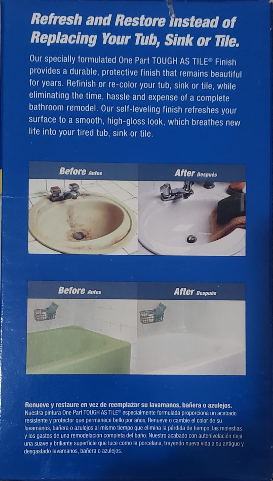Homax Tub and Tile Refinishing Kit, White, 26 oz, Brush On, Tough as Tile Kit, 1.625 Pound, White(Pack of 1)
