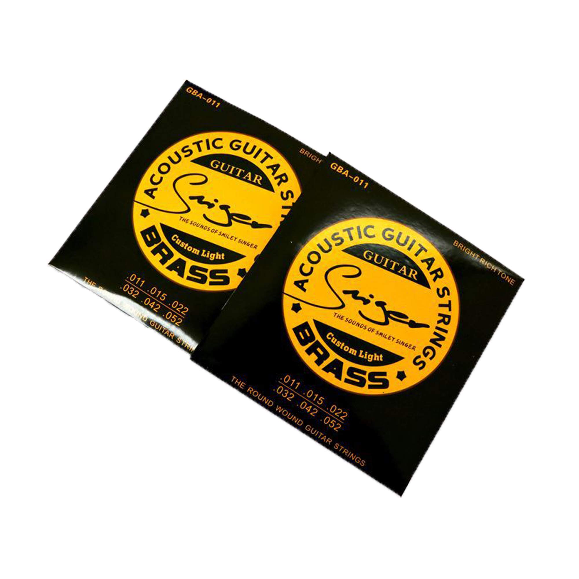 bestwishes Acoustic Guitar Strings, Brass Guitar Strings.011-.052 Guitar Strings Acoustic 6 String Set, 3 Guitar Picks And 1 String Changing Tool, GBA-011