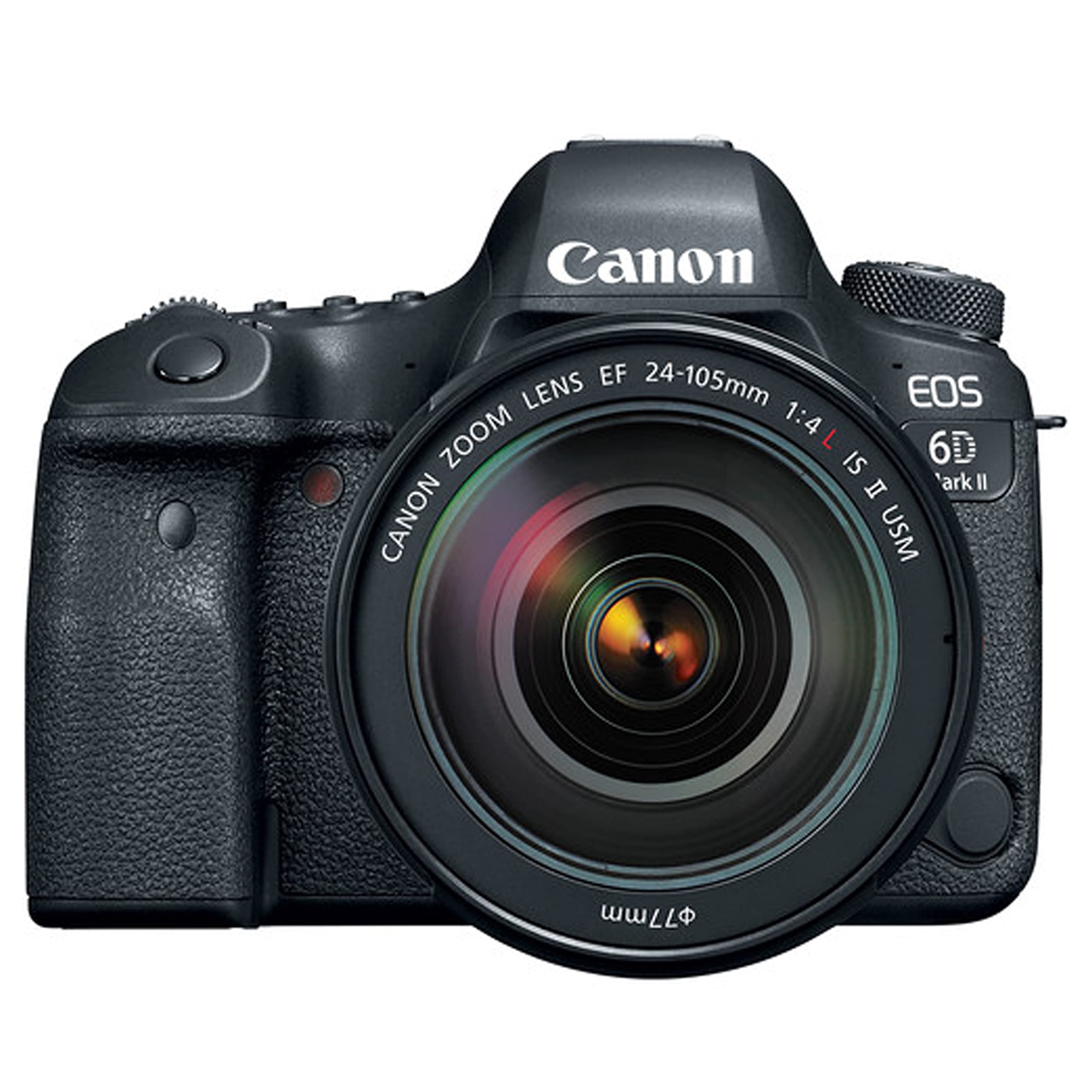 Canon EOS 6D Mark II DSLR Camera w/EF 24-105MM F/4 L is II USM Zoom Lens + 128GB Memory + Case + Tripod + Filters (34pc Bundle) (Renewed)