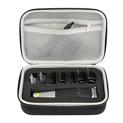 Brappo Hard Case for Philips Norelco Multigroom Series 7000,Men's Grooming Kit with Trimmer MG7750/49/MG5750 Storage Holder Fits for 18 Attachment Trimmer and Accessories (Box Only)