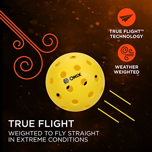 Onix Pure 2 Outdoor Pickleball Balls 3-Pack and 6-Pack Available - USAPA Approved - Optimized for Pickleball