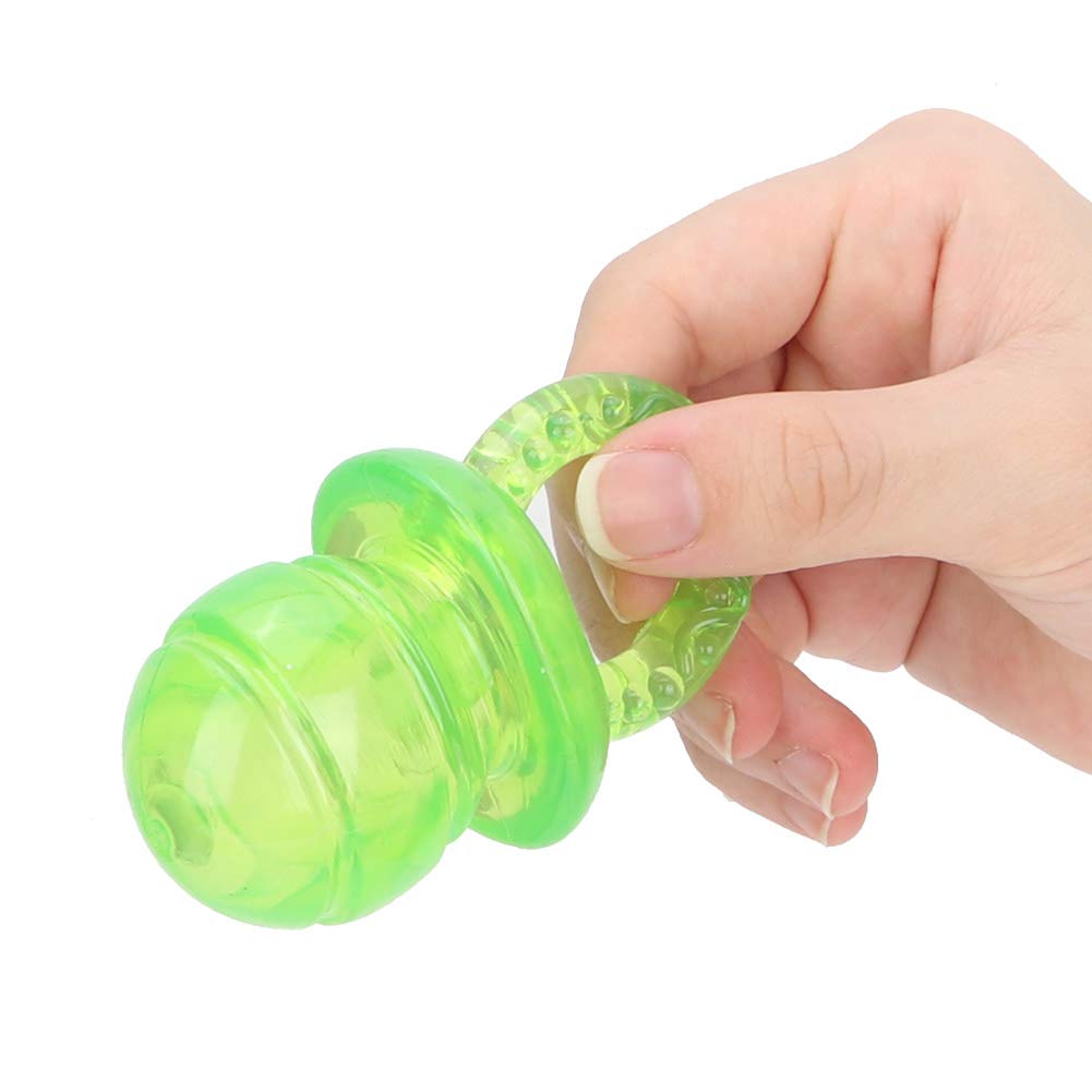 Dog Pacifier for Small Dogs Puppy Dummy Suce Pour en Toy Binky Squeaky Toys Pacifiers Rubber Teething Doy 5 G Xs Chew Toys 5 Pcs/Set Pacifier Sd Pet Dogs Teether T (Green)
