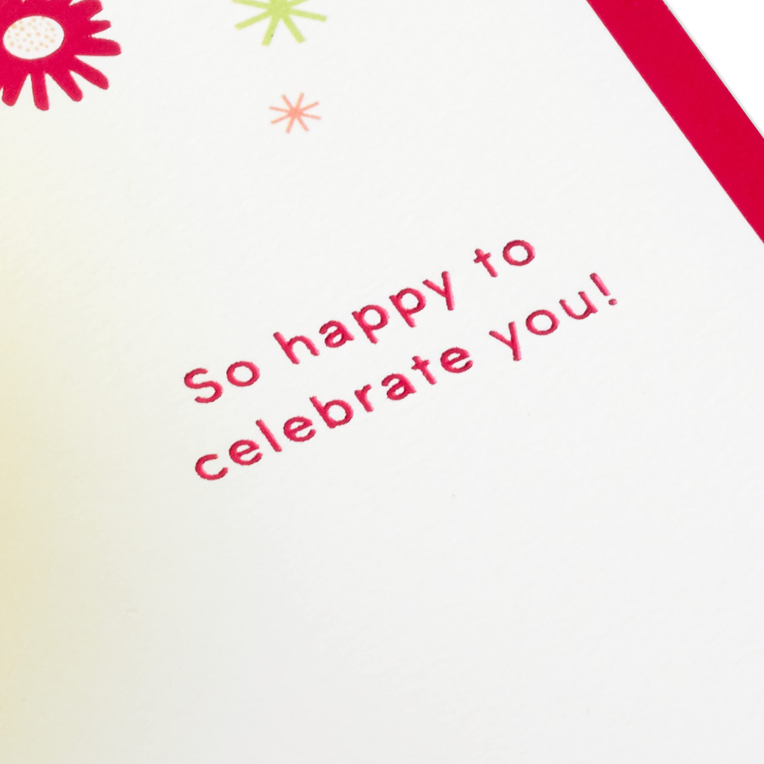Hallmark Signature Paper Wonder Pop Up Card for Graduation or Birthday (Here's to You, Tropical Drink)
