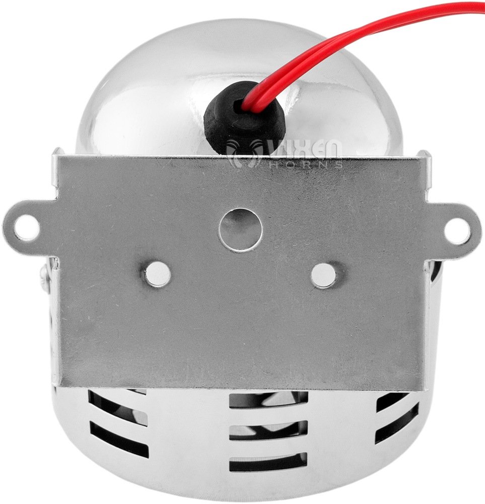 Vixen Horns Loud Electric Motor Driven Horn/Alarm/Siren (Air Raid) Small/Compact Chrome 12V VXS-9060C