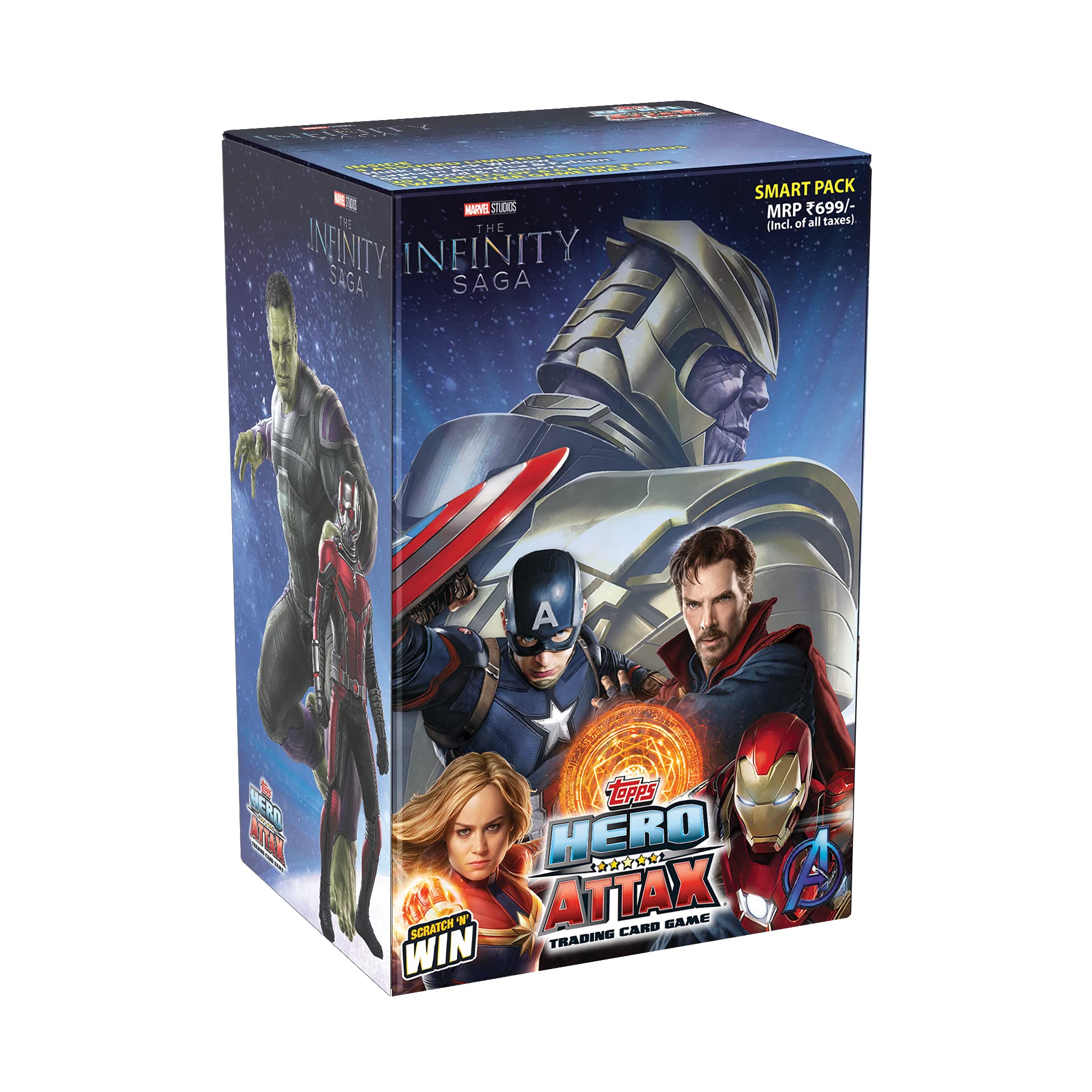 Topps India Marvel Hero Attax 2021 TCG Collection Smart Pack, 123 Cards Total