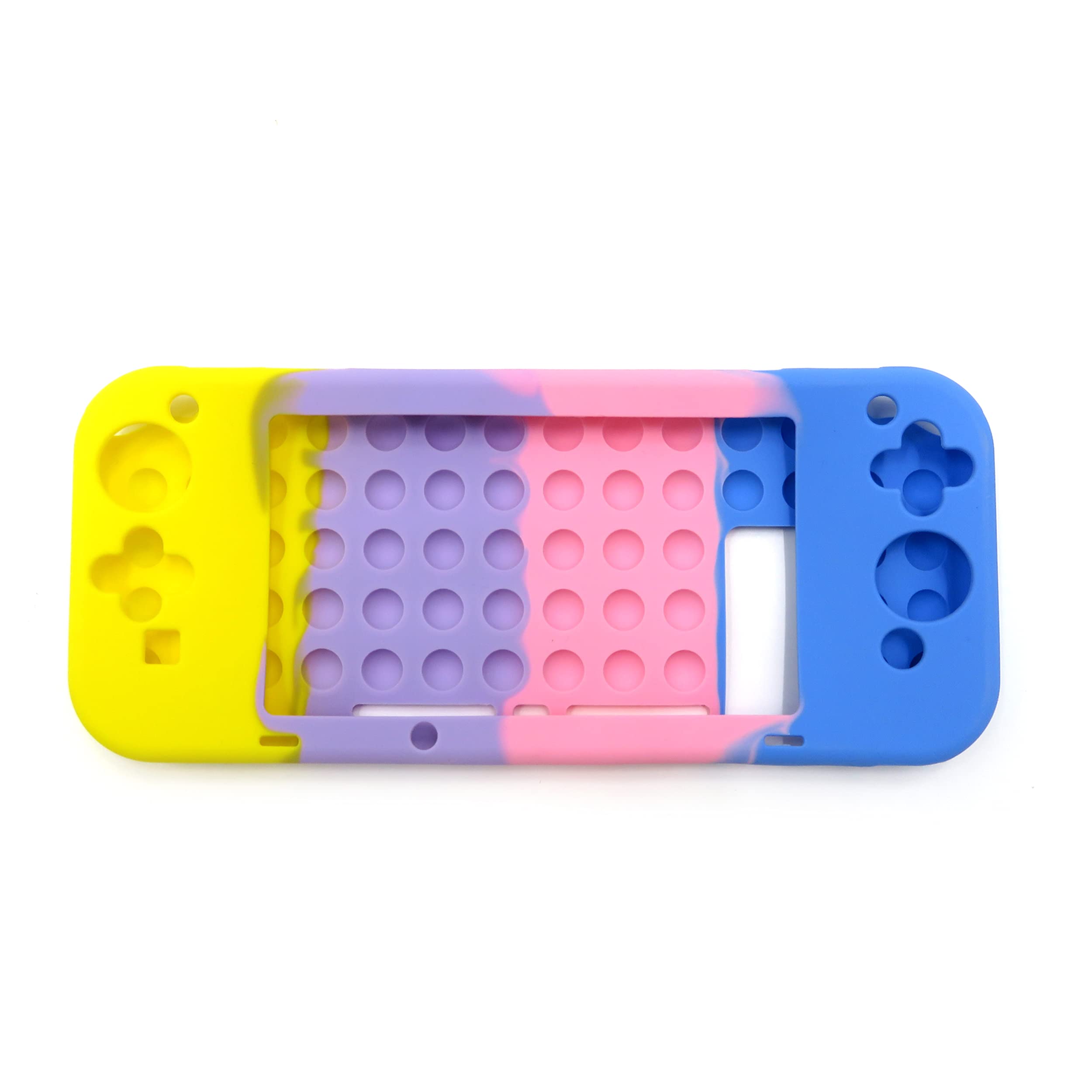 Awasa Push Pop Bubble Fidget Sensory Toy Switch Protective Case Compatible with Nintendo Switch, Hard Shell Cover Case for Switch Console and Joy-Con (Colorfull)