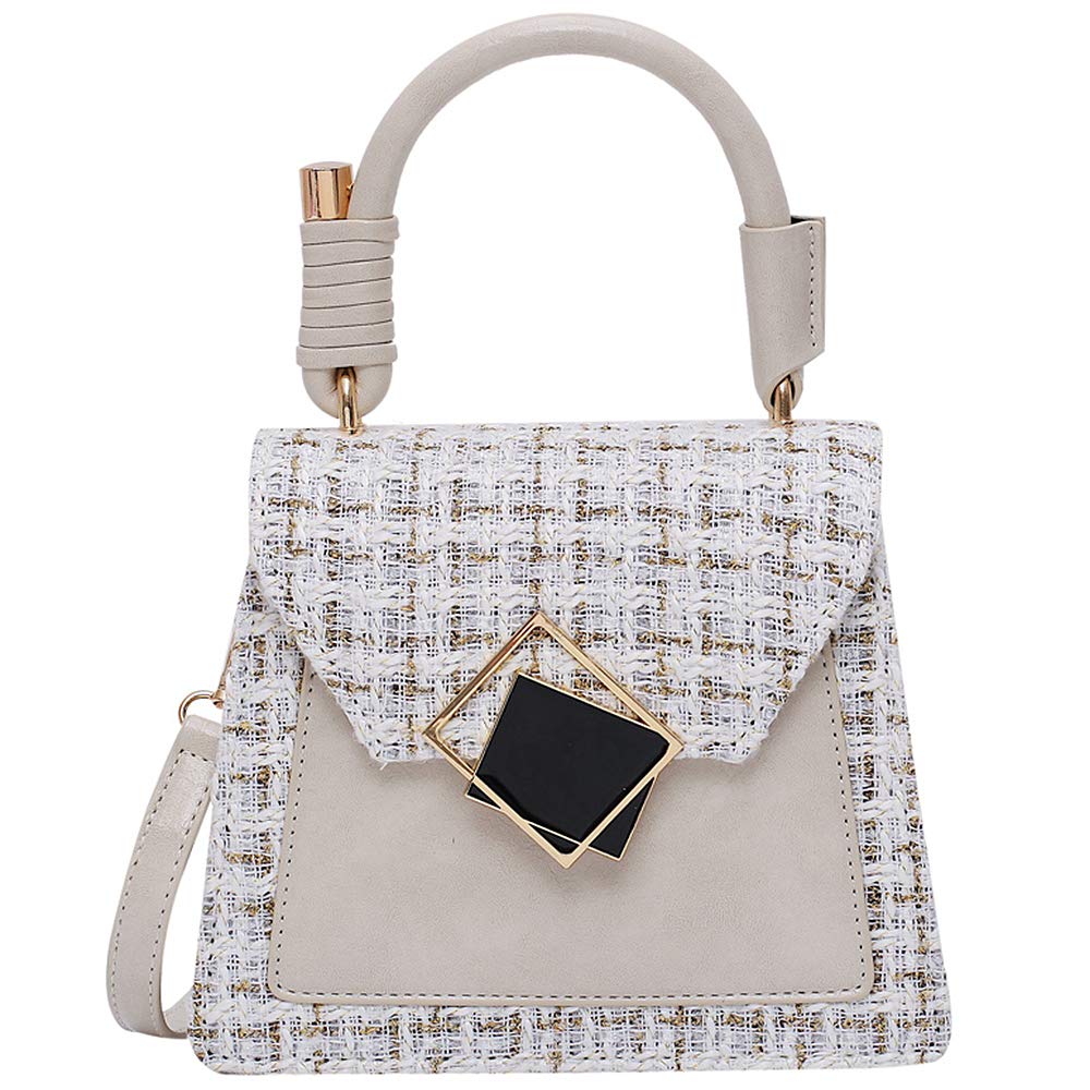 Goodbag Women Crocodile Pattern Leather Clutch Purse Detachable Shoulder Strap Tote Handbag, Coffee
