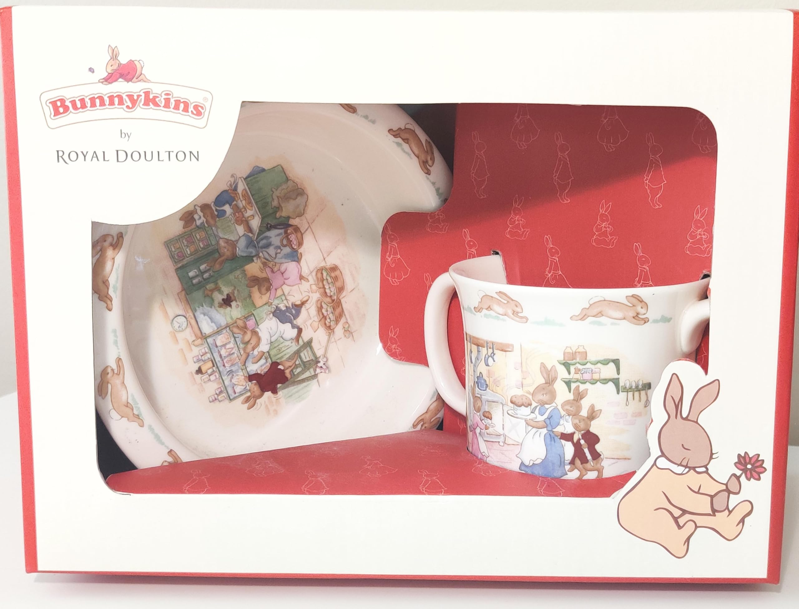 Royal Doulton China Bunnykins 2 Piece Set (Designs May Vary)