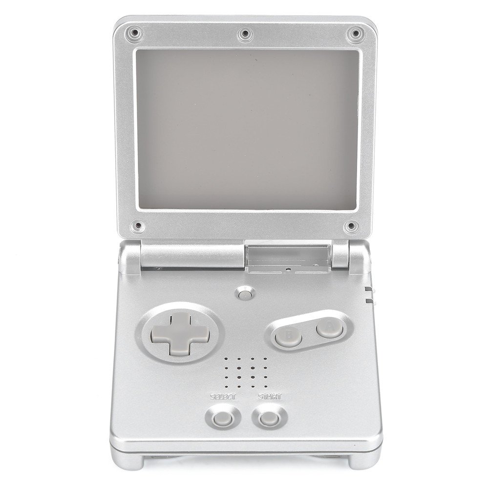 Portable ABS Protective Case Repair Parts Kit Stain Resistant for Nint-endô Gàme Bôy Advance GBà SP (Silver)