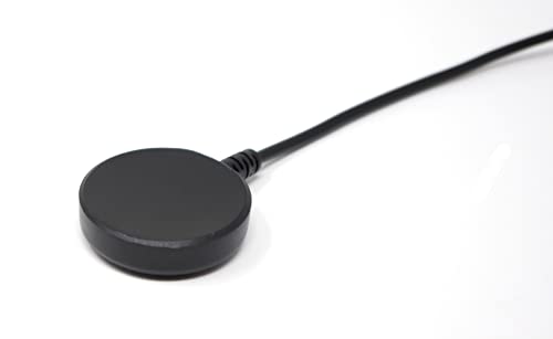 Compatible Samsung Watch Charger for Galaxy Watch 4, Galaxy Watch 3, Samsung Smart Watch Active 2 by ElloGear - USB Wireless Charging Dock Replacement Adapter Stand Classic Charge - Black