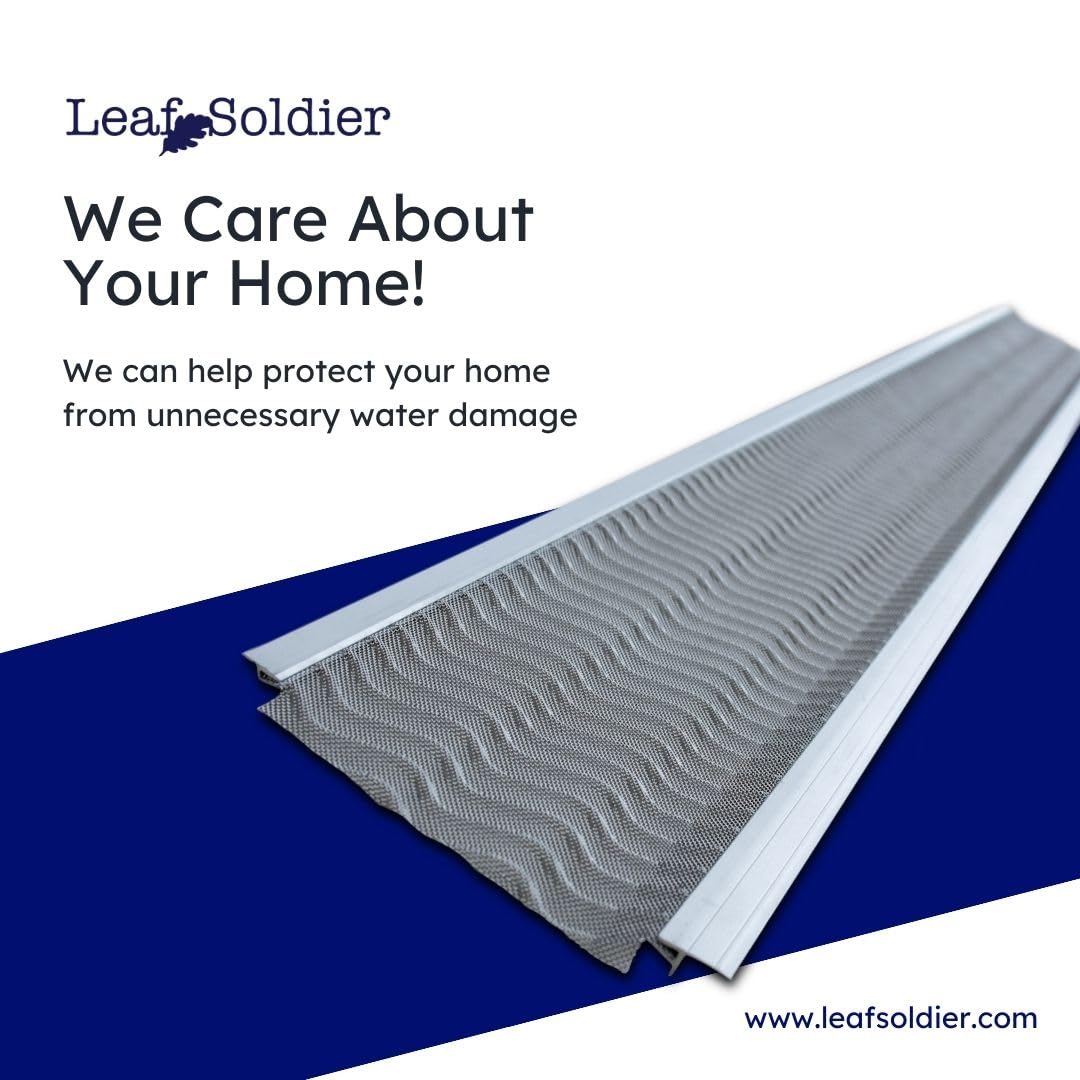 Best Gutter Guard, Period! Aluminum Micro-Mesh Gutter Guard, Leaf Soldier Vigilant DIY Gutter Cover That fits Any roof or Gutter Type fits a 6" Gutter, 100ft, 5Oft, 23ft (100ft)