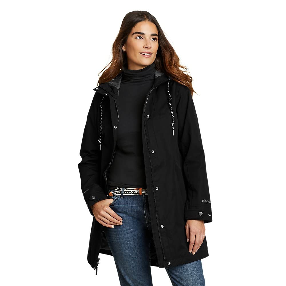 Eddie Bauer Women's Charly Parka, Black, Medium