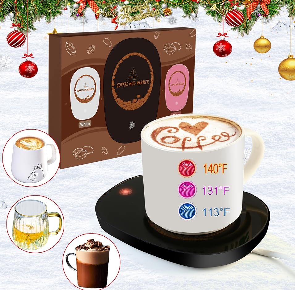 Coffee Mug Warmer for Desk with Auto Shut Off, Coffee Cup Warmer with Mug for Desk Home Office