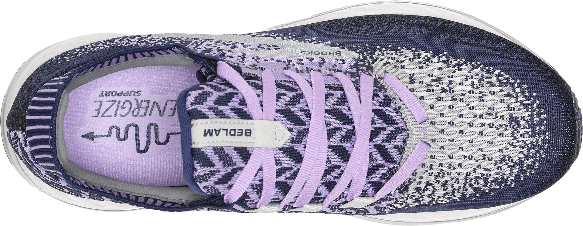 Brooks Womens Bedlam Running Shoe - Purple/Navy/Grey - B - 9.0