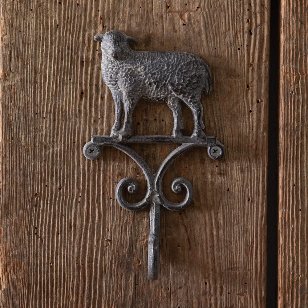 Colonial Tin Works 420204 Sheep Wall Hook, 9-inch Height
