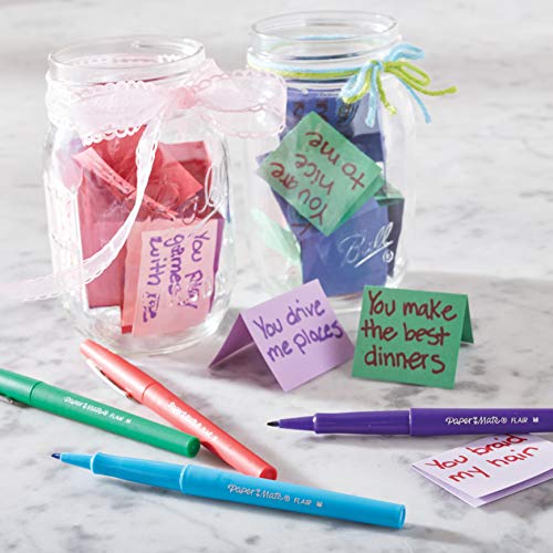 Paper Mate Flair Felt Tip Pens | Medium Point (0.7mm) | Assorted Tropical Vacation Colours | 16 Count Pouch